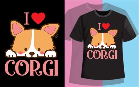 Premium Vector Corgi T Shirt Design