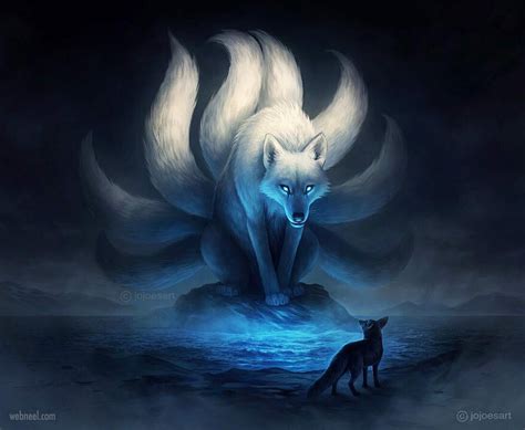 Digital Painting Art Fox Fantasy By Jonas Jodicke