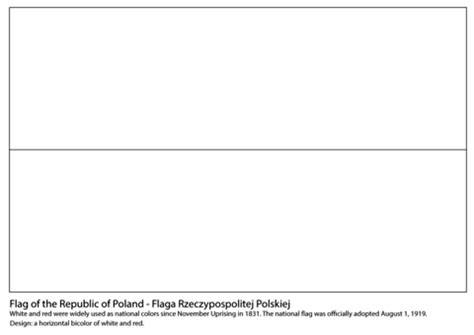 Flag Of Poland Coloring Page Free Printable Coloring Pages