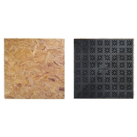 Dricore Subfloor Membrane Panel 23 25 In X 23 25 In 1 94 Ft W X 1 94 Ft L X 0 75 In T Standard