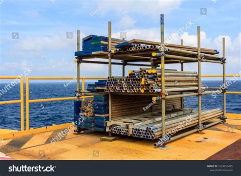 Mental Scaffolding Pipe Stack Together On Stock Photo 1023450415 Shutterstock