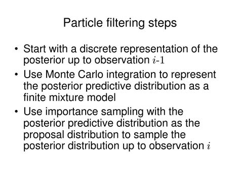 Ppt Particle Filtering A Brief Introductory Tutorial Powerpoint