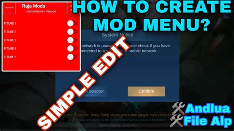 How To Create Mod Menu No Root Bagaimana Cara Membuat Mod Menu No Root Youtube