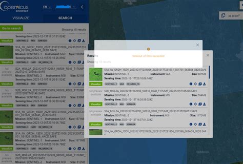 Timeout Of 0ms Exceeded Copernicus Browser Copernicus Data Space Ecosystem Community Forum