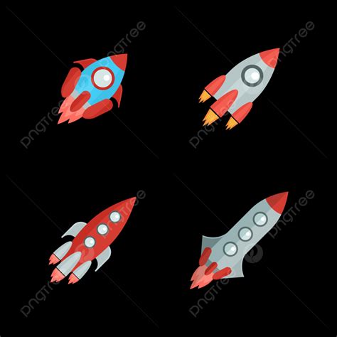 Vintage Rocket Clipart Image