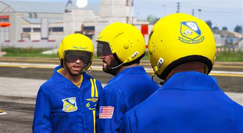 Blue Angels Pilot Helmet No Breather Microphone Gta5