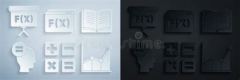 Set Calculation Graph Schedule Chart Diagram Book With Word Mathematics Mathematics