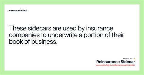 Reinsurance Sidecar Awesomefintech Blog