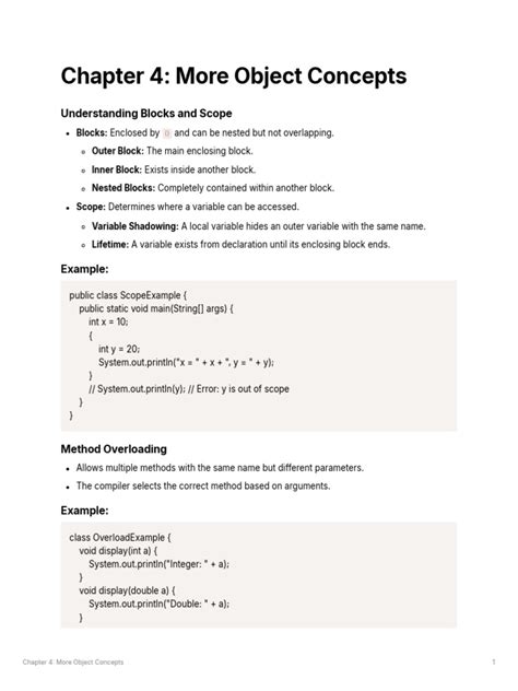 Understanding Blocks Scope And Methods Pdf Scope Computer