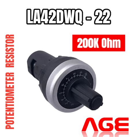ตัวต้านทานปรับค่าได้ 200k Ohm La42dwq 22 200k Potentiometer Variable Resistor Agebkk
