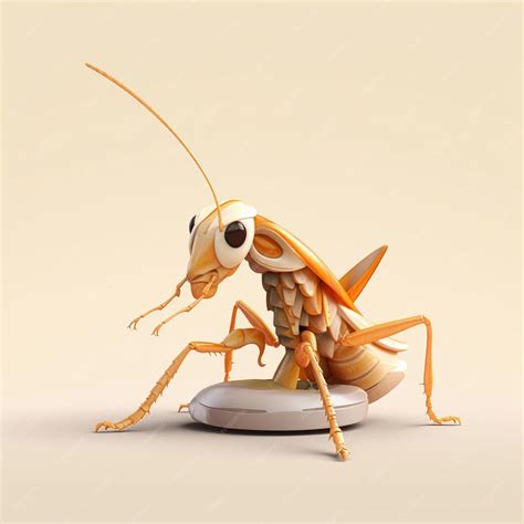 Premium Ai Image A Cartoon Image Of A Grasshopper With A White Object
