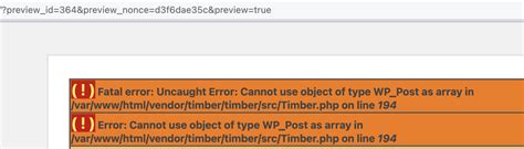 Bug Fatal Error When Previewing Posts With Php 81 · Issue 2721