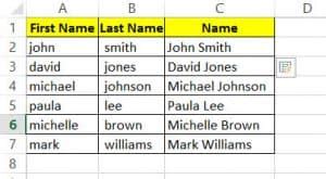 How To Merge First And Last Name In Excel Easy Ways