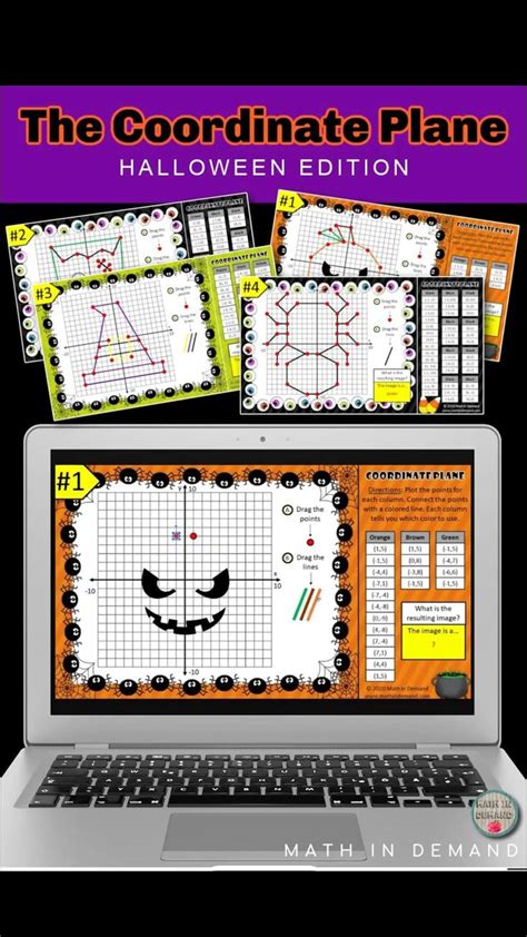 Halloween Plotting Points In The Coordinate Plane Math Projects Math