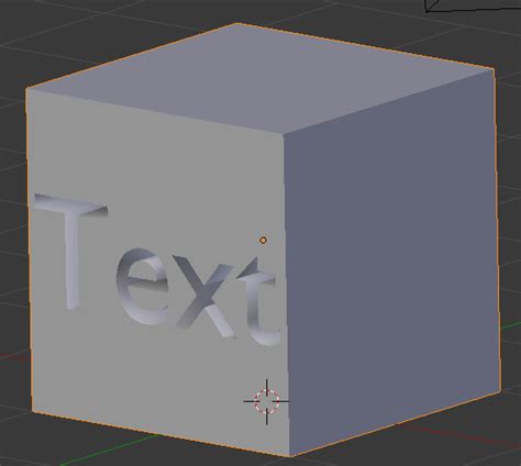 Inscribing Text Into An Object Blender Stack Exchange