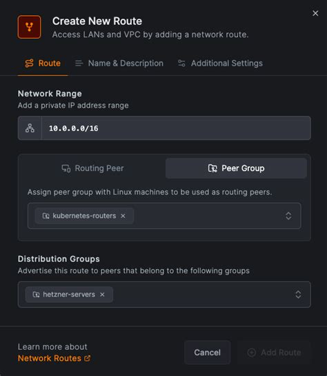 Deploy Routing Peers To A Kubernetes Cluster Netbird Docs