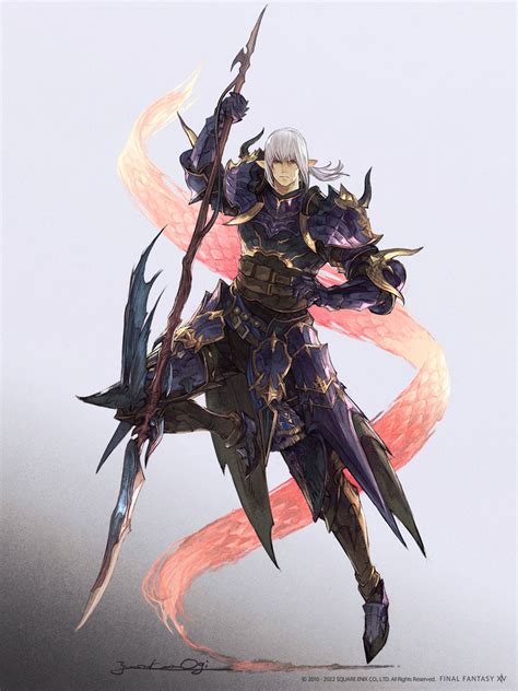 Estinien Artwork Final Fantasy Xiv Endwalker Art Gallery