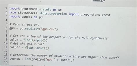 Solved The Gpa Dataset Is A Toy Dataset Containing The