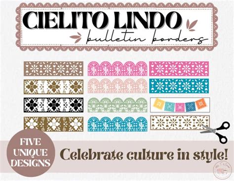 Cielito Lindo Bulletin Borders Talavera Inspired By Mrs Ts Corner
