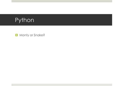 PPT Python PowerPoint Presentation Free Download ID 2381011