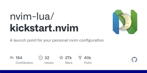 Github Nvim Luakickstartnvim A Launch Point For Your Personal Nvim Configuration