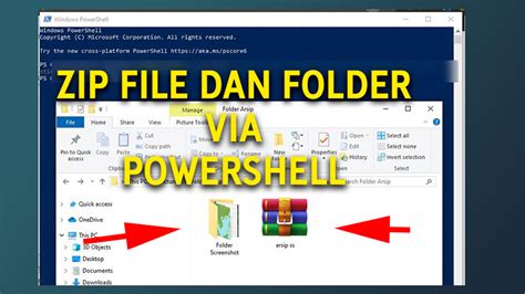 Cara Zip File Dan Folder Menggunakan Powershell Di Windows 10 Teknosid