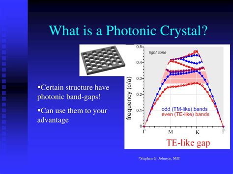 Ppt Photonic Crystal Waveguides Simulation And Fabrication