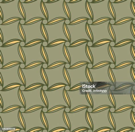 얽힌 밴드가있는 기하학적 이음새가 없는 패턴 포장지 기와 이기 추상적인 배경 개념에 대한 스톡 벡터 아트 및 기타 이미지