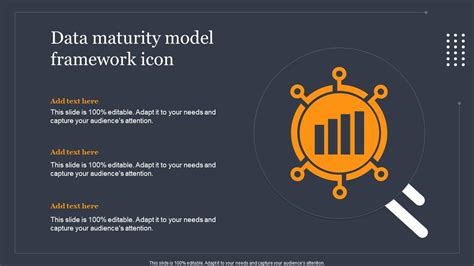 Data Maturity Model Framework Icon Ppt Sample