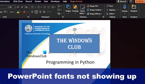 Powerpoint Fonts Not Showing Up Or Displaying Correctly Fix