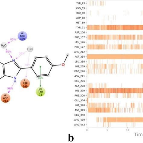 The Timeline Representation Of The Interactions Shows The Residues Download Scientific Diagram