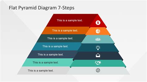 5 Step Strategy Pyramid Diagram Slidemodel