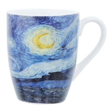 Taza Mug Enesco En Porcelana En Caja Regalo Vincent Van Gogh Noche
