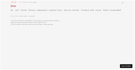 Framer Motion Iframe Bug Codesandbox