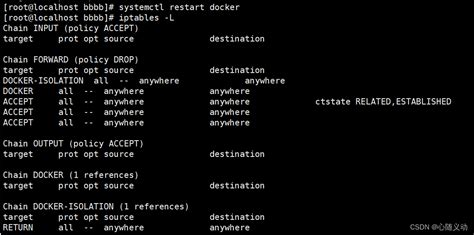 Docker Iptables 问题iptable L 为空 Csdn博客
