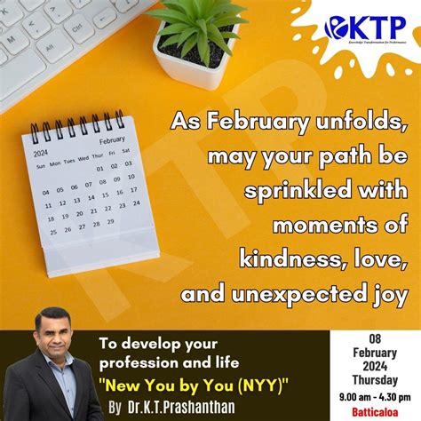 Happy Succesful February K T Prashanthan