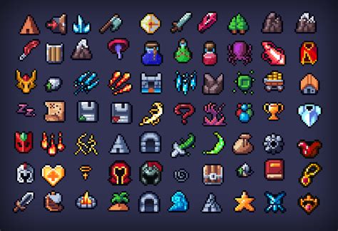 Pixelated Enemy Sprites