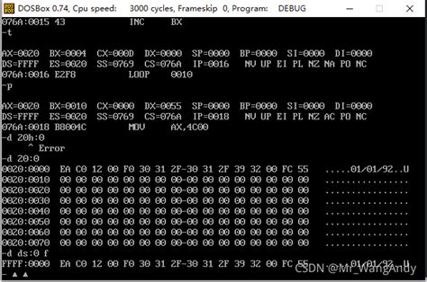 汇编语言段地址寄存器es的使用汇编es Csdn博客