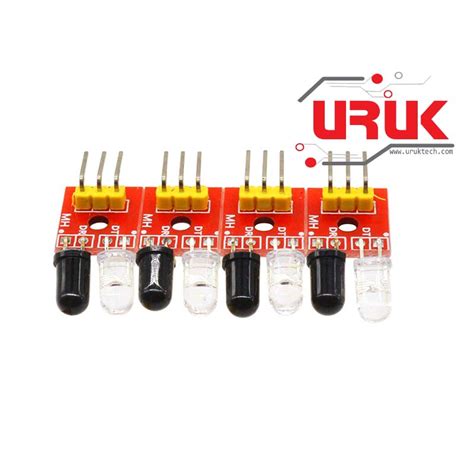 4 Channel Infrared Tracking Sensor Module IR Line Tracker UrukTech