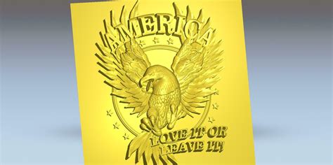 3d File American Bald Eagle Symbol 👨‍🦲・3d Printer Model To Download・cults