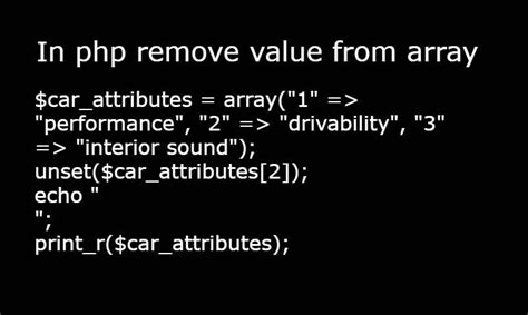 In Php Remove Value From Array Tutorialsbites