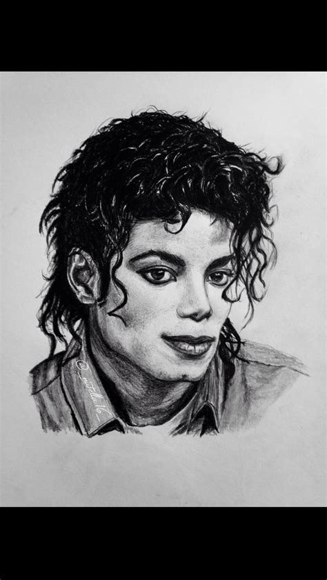 Michael Jackson Black And White Drawing