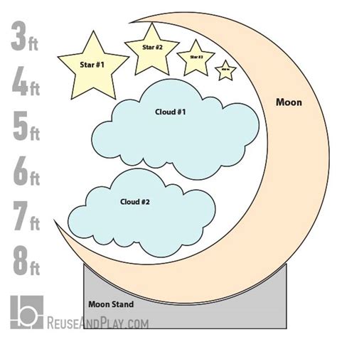 Half Moon And Cloud Templates