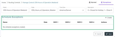Manage A Schedule Control