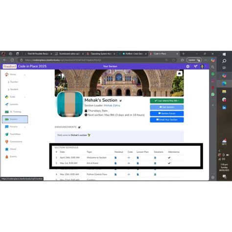 Stanford Codeinplace Sectionleader Python Kareltherobot Mehak Zahra