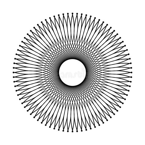 Abstract Circle Radial Pattern Round Design Element Stock Vector Illustration Of Fractal