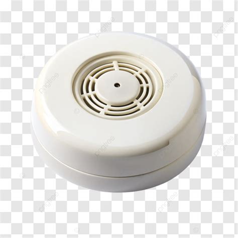 Compact Round Buzzer Alarm System Component In Sleek White Housing For