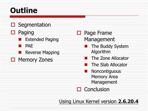 Ppt Advanced Operating Systems Linux Memory Management Powerpoint