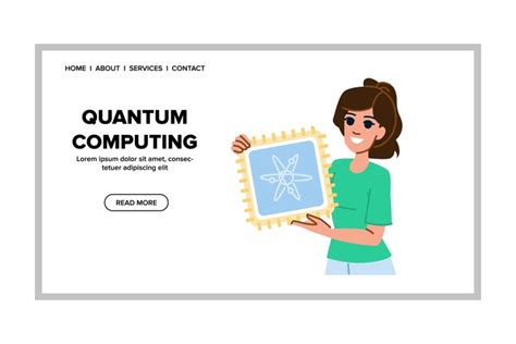 Science Quantum Computing Vector