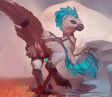 Rule 34 Anus Bipedal Feral Blue Body Blue Feathers Bound Claws Collar Digitigrade Dinosaur